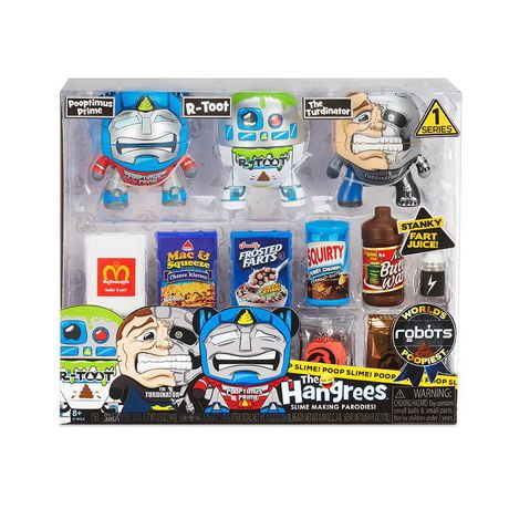 The Hangrees World's Poopiest Robots Collectible Parody Figures 3-Pack ...