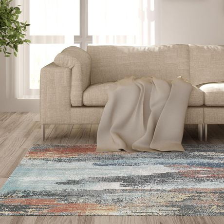 Click here for Natco Home Cranfield Deep Red And Pale Blue Woven... prices