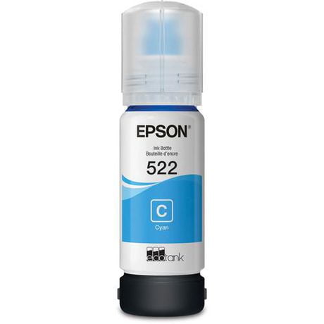 Epson T522 Cyan EcoTank Ink Bottle (T522220-S) - Walmart.ca