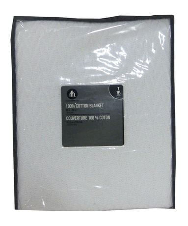 Click here for Hometrends Cotton Blanket Twin White White Twin prices
