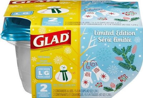 Glad® Holiday Tall Entrée Containers & Lids | Walmart Canada