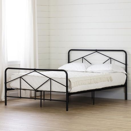 Click here for South Shore Sazena Geometric Metal Platform Bed-Ma... prices