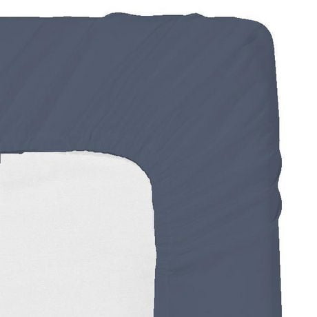 Click here for Hometrends 300 Brushed Percale Fitted Sheet Blue D... prices