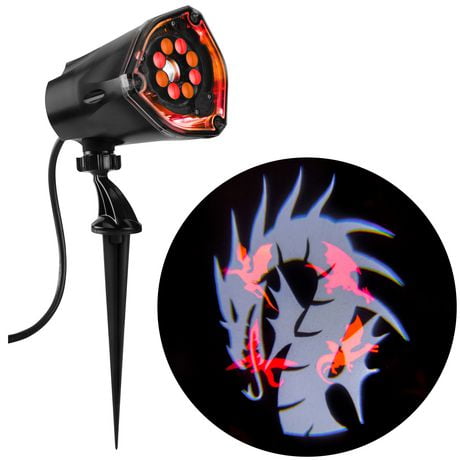Gemmy Industries LightShow™ Whirl-A-Motion+Static™ Dragon Head with ...