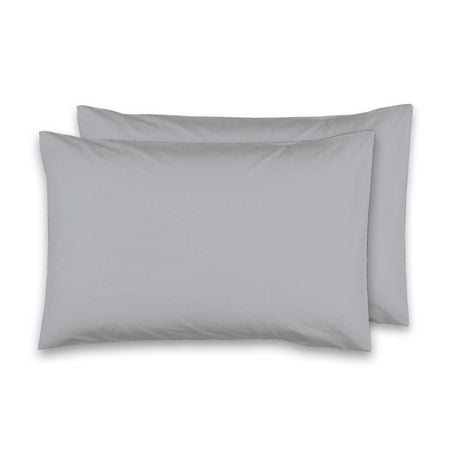 Click here for Hometrends 300 Brushed Percale Pillowcases Light G... prices