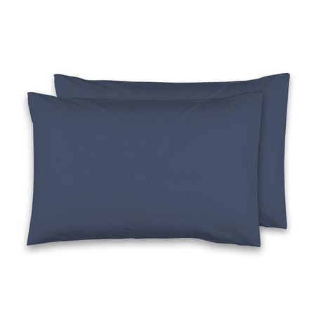 Click here for Hometrends 300 Brushed Percale Pillowcases Blue St... prices
