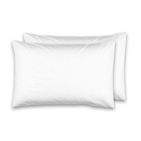 Click here for Hometrends 300 Brushed Percale Pillowcases White K... prices