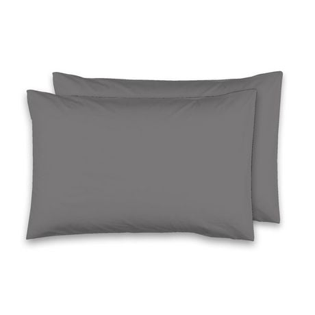 Click here for Hometrends 300 Brushed Percale Pillowcases Dark Gr... prices