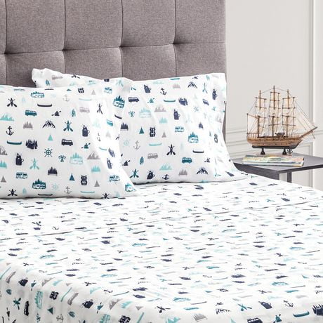 Click here for Safdie & Co. Sheet Sets 4Pc K Printed Microfiber S... prices