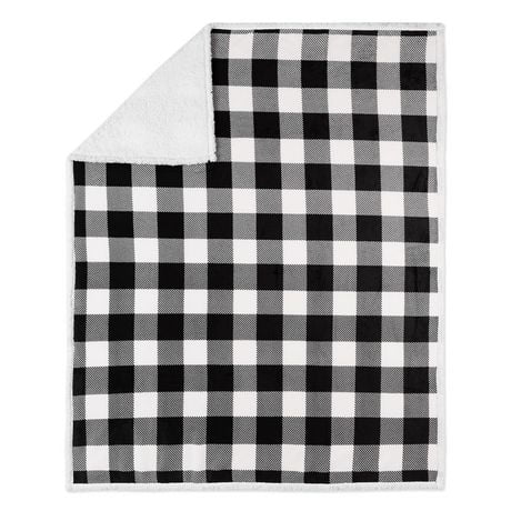 Click here for Safdie & Co. Throw Buffalo Printed Plaid 2Pk White... prices