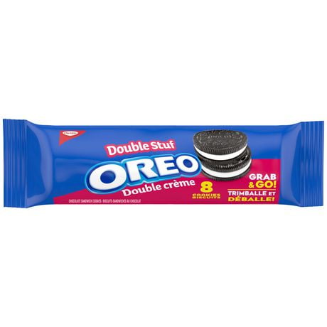 OREO, Double Stuf, Chocolate Cookie Sandwich, Pack of 8, 116 g - Walmart.ca