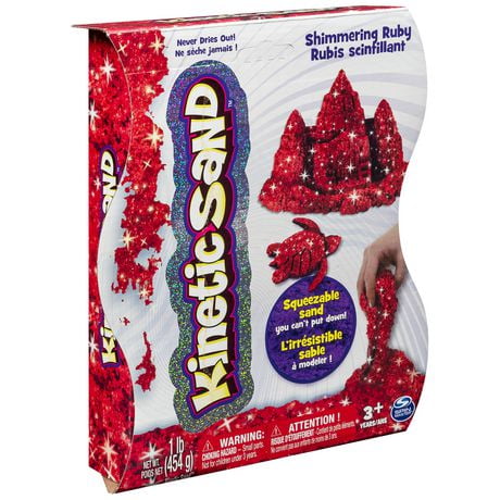 Kinetic Sand 1 lb Shimmering Ruby Red Squeezable Sand | Walmart Canada