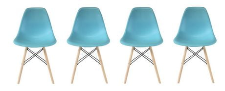 Click here for Take Me Home Furniture Ocean Blue Eiffel Chair Wit... prices