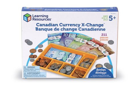 Learning Resources Canadian Currency X-Change Activity Set, Play Money ...