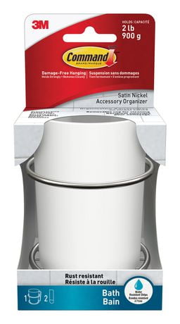 Click here for Command Accessory Organizer Satin Nickel prices