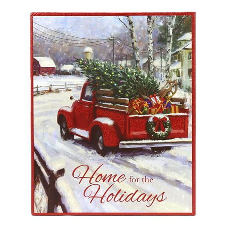 Holiday Time Christmas Jumbo Rigid Gift Box, Truck, Red, Holiday Time ...