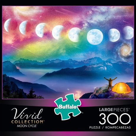 Buffalo Games - Vivid Collection - Moon Cycle - 300 Piece Jigsaw Puzzle ...