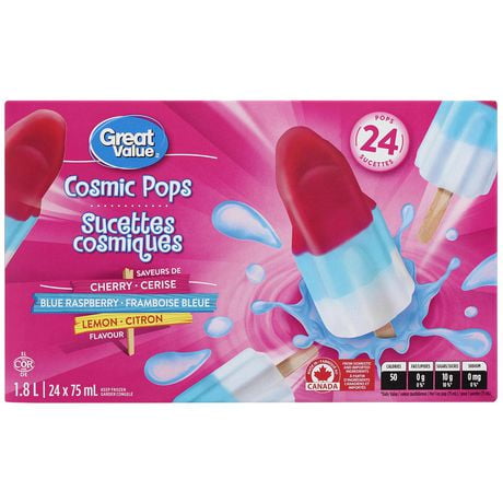 Great Value Cosmic Ice Pops | Walmart Canada