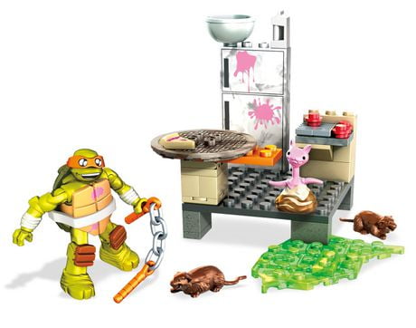 Mega Construx Teenage Mutant Ninja Turtles Mikey's Kitchen Chaos ...