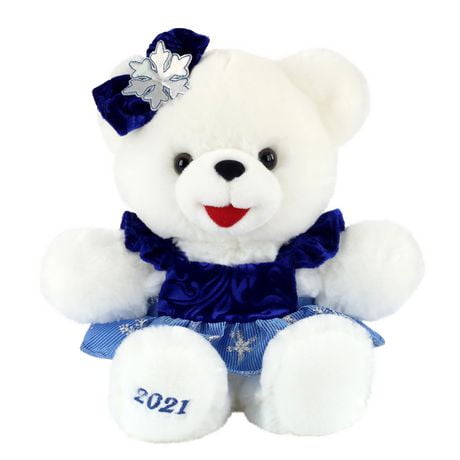 Holiday Time Little Snowflake Teddy Bear 2021 Blue Snowflake Boy ...