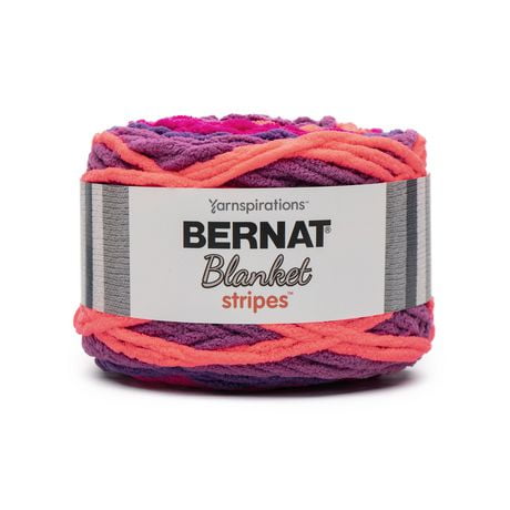 Click here for Bernat Blanket Stripes Yarn  Neon Plum  10.5Oz(300... prices
