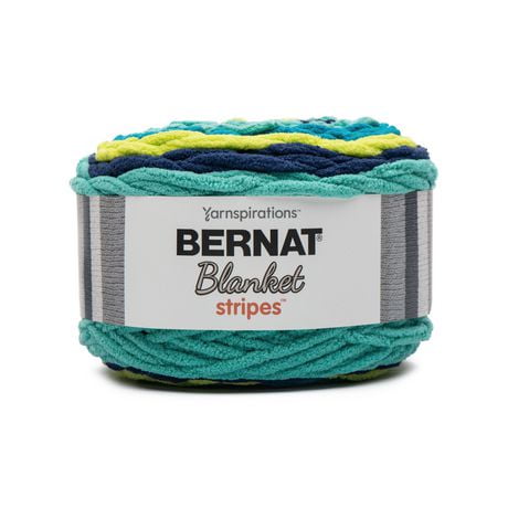 Click here for Bernat Blanket Stripes Yarn  Acid Aqua  10.5Oz(300... prices