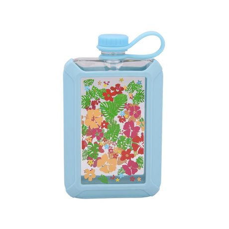 Mainstays Blue Silicone and Clear Tritan Flask - Walmart.ca