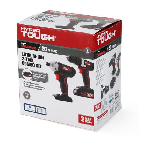 HYPER TOUGH 20-VOLT MAX LITHIUM-ION 2-TOOL COMBO KIT | Walmart Canada