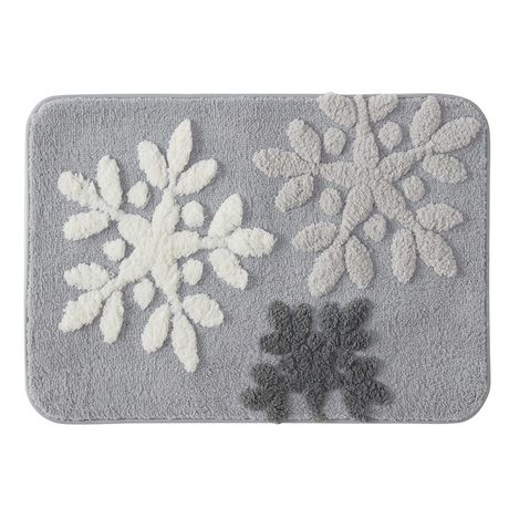 HOLIDAY TIME SNOWFLAKE BATH RUG | Walmart Canada