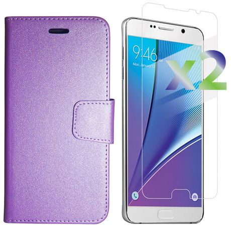 Click here for Exian Galaxy Note 5 Screen Protectors X 2 And Pu L... prices