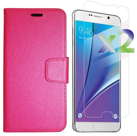 Click here for Exian Galaxy Note 5 Screen Protectors X 2 And Pu L... prices