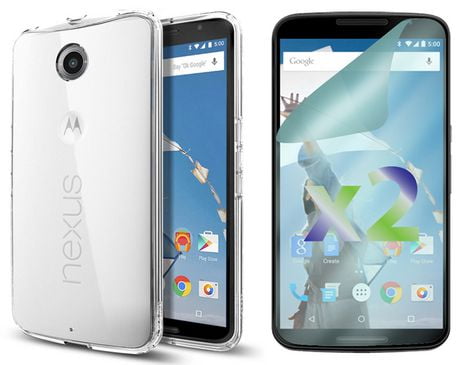Click here for Exian Google Nexus 6 Screen Protectors X 2 And Tpu... prices