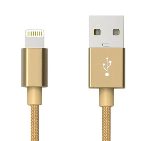 Click here for Exian Lightning Nylon Braided Cable 1M Gold Gold prices