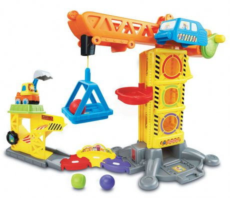 VTech Go! Go! Smart Wheel Learning Zone Construction Site Playset ...