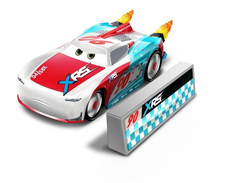 Disney Pixar Cars XRS Rocket Racing Paul Conrev with Blast Wall ...