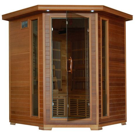 Click here for Radiant Saunas 4-Person Cedar Corner Infrared Saun... prices