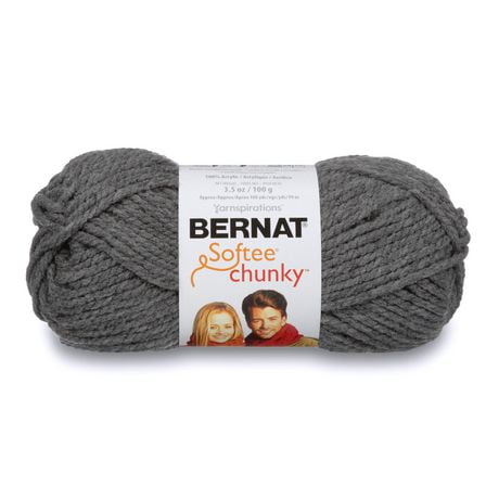 Click here for Bernat Softee Chunky Yarn (100 G/3.5 Oz) True Grey prices
