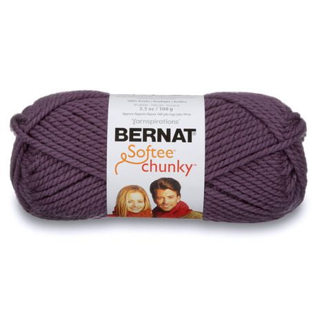 Click here for Bernat Softee Chunky Yarn (100 G/3.5 Oz) Dark Mauv... prices