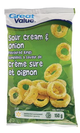 Rondelles Great Value crème sure et oignon | Walmart.ca