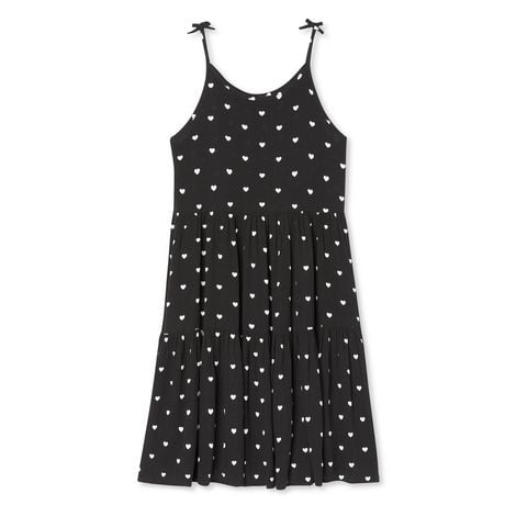 Click here for George Girls Tiered Crinkle Dress Black 7 prices