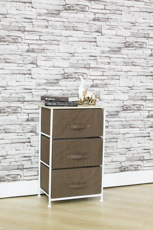Click here for Home Basics 3 Drawer Fabric Dresser Rolling Storag... prices