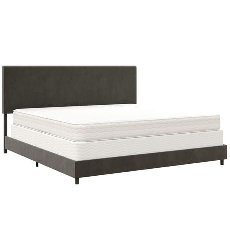 Click here for Dhp Z By Novogratz Taylor Upholstered Bed Gray Kin... prices