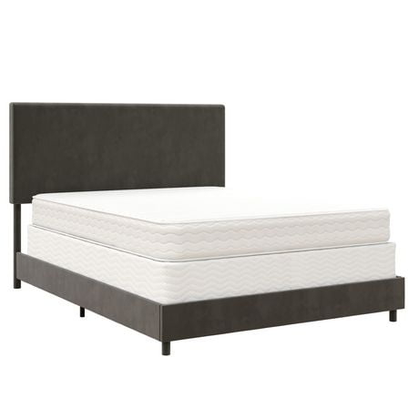 Click here for Dhp Z By Novogratz Taylor Upholstered Bed Gray Que... prices