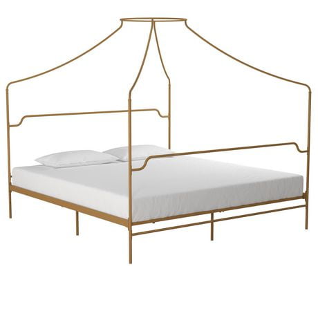 Click here for Dhp Novogratz Camilla Metal Canopy Bed Gold King prices