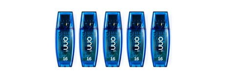 Click here for Onn. Onn Usb2.0 C410 16Gb 5-Pack Blue prices