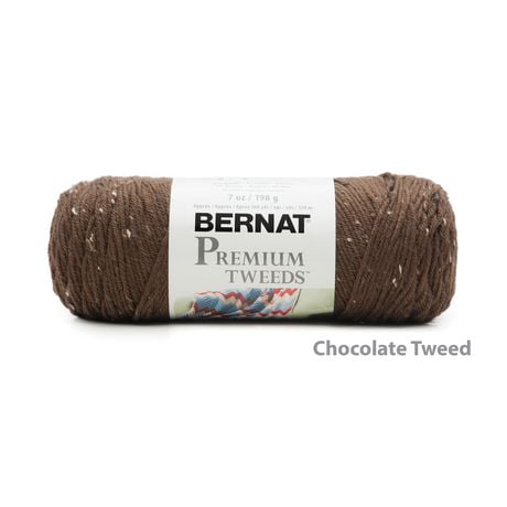 Click here for Bernat Premium Tweeds Yarn  (198G/7Oz) Chocolate T... prices