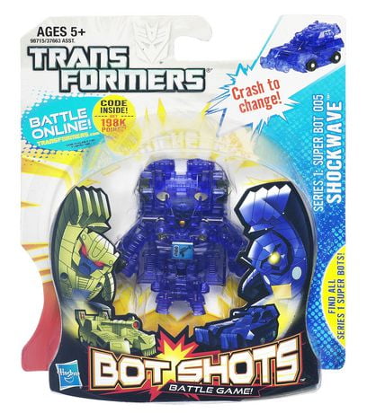 Transformers Bot Shots Battle GAME Series 2 Flip Shot Shockwave Vehicle ...