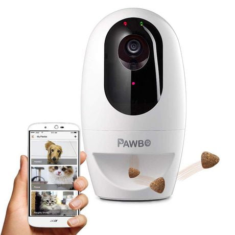 Click here for Pawbo+ Pet Treat Dispenser & Camera - White White prices