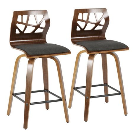 Click here for Folia Counter Stool By Lumisource Charcoal prices