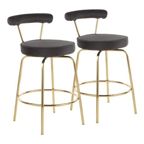 Click here for Rhonda Counter Stool By Lumisource Black prices